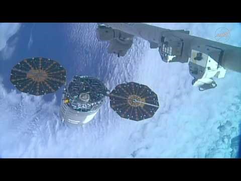 Watch the 1st 'Cygnus XL' cargo spacecraft depart the ISS after undocking