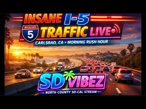 INSANE I-5 TRAFFIC LIVE 🚗 Southern California Rush Hour Chaos!