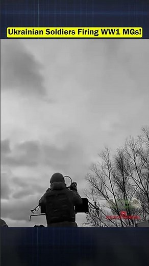 Ukrainian Air Defense Shoots Down Geran Drone With WW1 Maxim Machine Guns