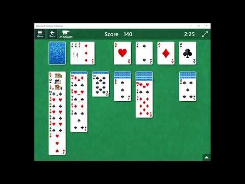 Microsoft Solitaire Collection - Klondike - Medium [Windows 10 Longplay]