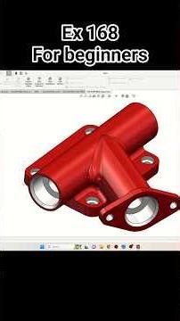 Exercise 168 for beginners SolidWorks Tutorial! SolidWorks