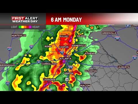 LIVE WEATHER RADAR: Tornado watch issued ahead of strong line of storms move through metro Atlanta