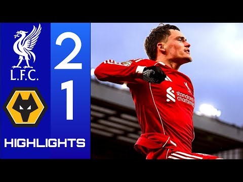 Liverpool vs Wolves 2-1 Highlights & Goals • Florian Wirtz & Ryan Gravenberch Goals