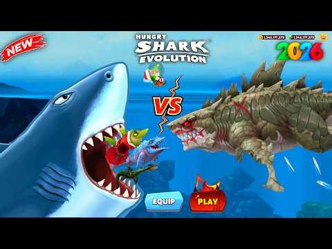 Experience the Giant Enemy Sharkjira UNLOCKED - Hungry Shark Evolution