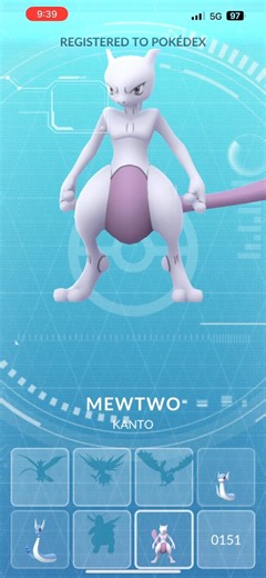 “ A Legendary Pokémon” Mewtwo, Free For Event, Pokemon Go