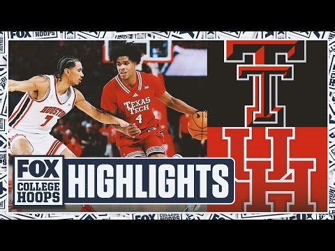 No. 14 Texas Tech Red Raiders vs. No. 7 Houston Cougars Highlights 🏀 FOX College Hoops