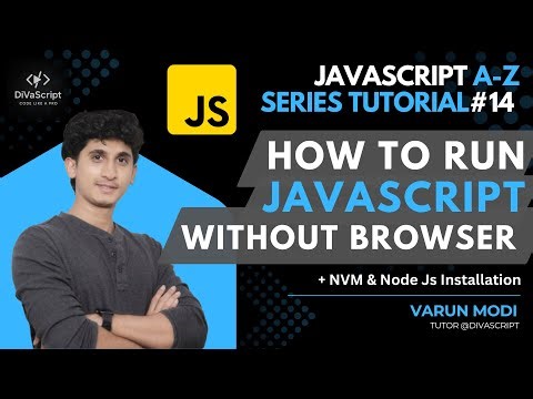 How to run JavaScript without Browser | Run JavaScript in Terminal | Install Node Js | DiVaScript