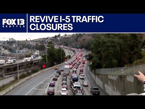 Revive I-5 snarls Seattle commute as lanes narrow across Ship Canal Bridge | FOX 13 Seattle