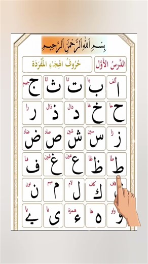 Arabic Alphabet | Noorani Qaida Lesson 1 | Learn Quran