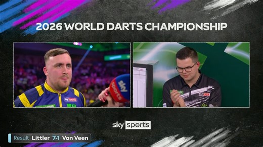 "Gian, what a tournament!" 👏 Nothing but respect from Luke Littler for Gian van Veen's run to the final 🤝 | Sky Sports