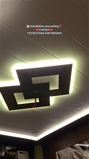 "Low cost में High class look – PVC Ceiling Installation Step by Step #shortvideo #ceilingdesign