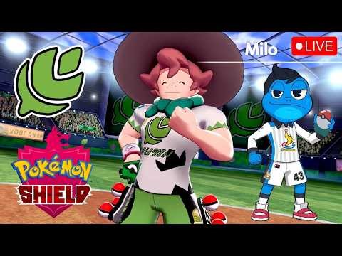 🔴LIVE | Pokémon Shield | Gym Battle vs Milo! Grass Badge Showdown Begins