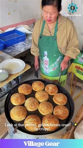 Baking a GIANT Bread With Its BABIES! 😂 This Traditional Baking is So Satisfying to Watch! #baking