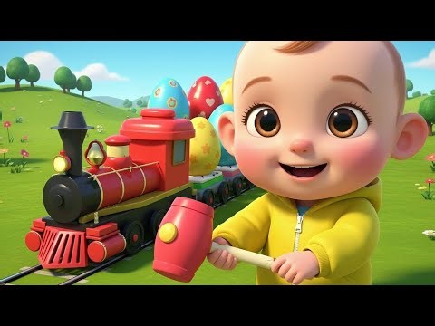 Color Train with Surprise Egg + More Nursery Rhymes | Cartoons for Kids | Nick Cartoon