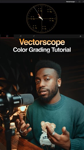 Gabe | Video & Photography 📸 on Instagram: "How to use the Vectorscope in DaVinci Resolve 🎨✨ #colorgrading #davinci #davinciresolve #colorgrade #tutorial #colorgradingtutorial #slog3"