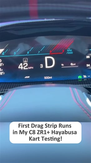 First Drag Strip Runs in My C8 ZR1 Hayabusa Kart Testing! #cleetusmcfarland #cleetusm #cleetusytb #cars