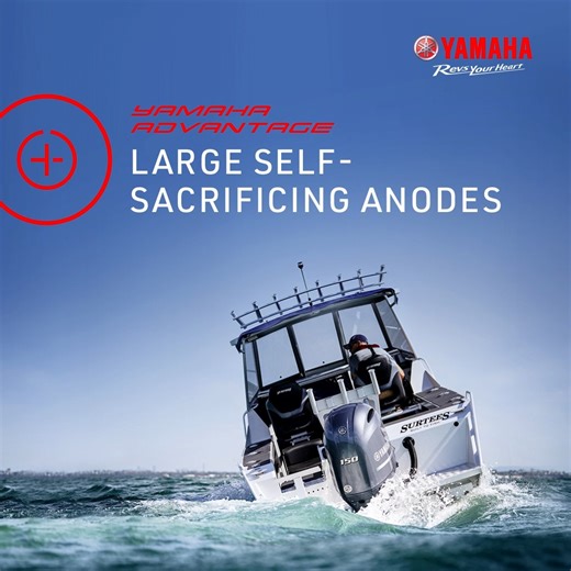 Yamaha Advantage – Self Sacrificing Anodes help protect your outboard from corrosion, keeping your engine in peak condition and extending its life. 👉 Learn more: https://tinyurl.com/27s26nyf #YamahaOutboards #YamahaAdvantage | Yamaha Outboards Australia