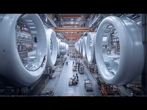 Wind Turbine Manufacturing Process. Advanced Machinery And Manufacturing Technology Change The World