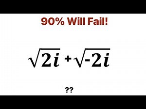 Finding Square Roots Of 2i + Square Roots of -2i | Complex Numbers |