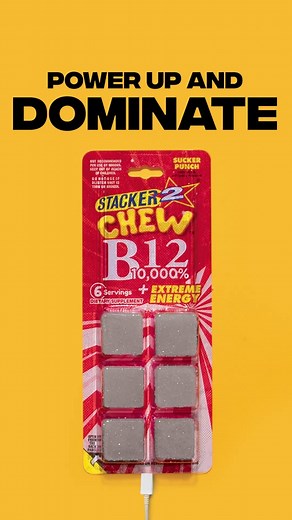 Say no to lower power mode and get back to 💯 with Stacker2 Chew Energy Gummies available at @dollargeneral and Stacker2.com. Click the link in bio.