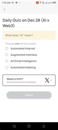 xenea wallet question of the day today new 28 December
