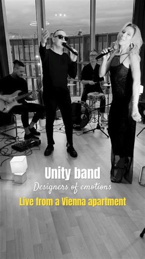 Unity band. Enjoying the acoustics of our Vienna apartment. #music #livemusic #party #live #band