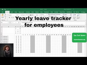 Create a Yearly leave tracker for Employees