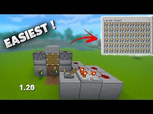 EASIEST 1.20 AUTOMATIC TORCH FLOWER FARM IN MINECRAFT BEDROCK !! ( EASY TUTORIAL )