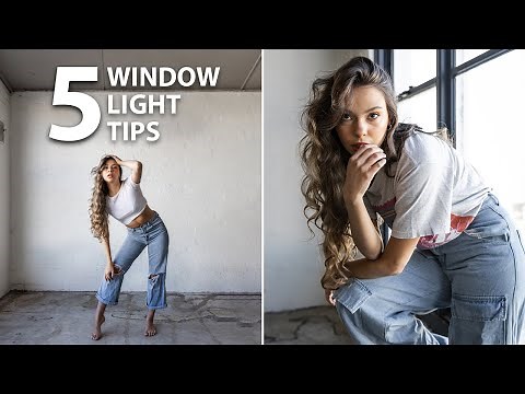 5 Tips For WINDOW LIGHT Portrait & Fashion Photography - Photoshoot BTS