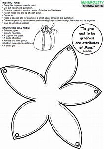 Grade 1, Lesson 5: Generosity