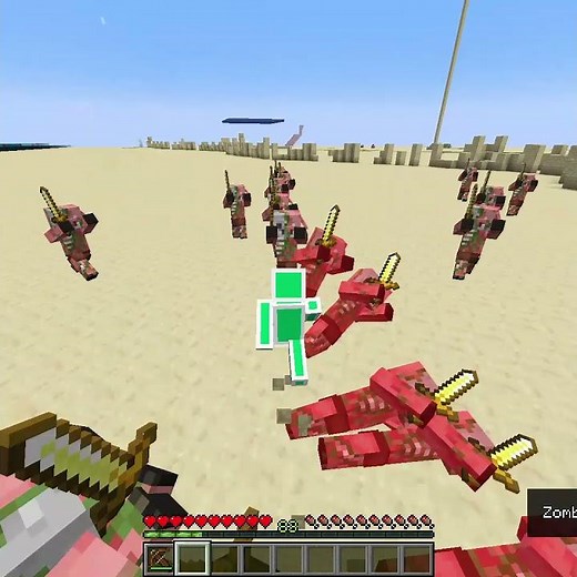 Kill Aura in Vanilla Singleplayer Minecraft