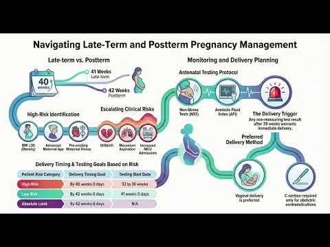 Clinical Management of Late term and Postterm Pregnancies