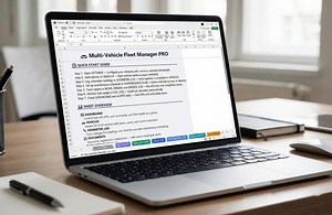 Fleet Manager Excel Template   Google Sheets | Maintenance Alerts   Odometer Log (digital) - Etsy