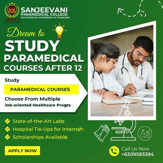 PARAMEDICAL COURESES AFTER 12 #paramedicalcollege #admissionsopen #mimssanjeevani