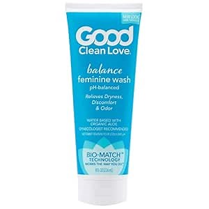 Good Clean Love Balance Feminine Wash, pH-Balanced Vaginal Moisturizer Cleanser for Women with Natural Ingredients, Gentle Cleansing Feminine Care Product, Reduces Vaginal Dryness & Odor, 8 Oz