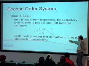 Control Systems Engineering - Lecture 4 - Second Order Time Response