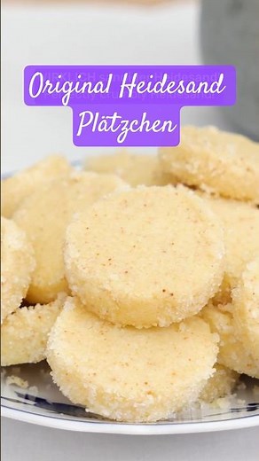 Perfectly crumbly Heidesand Cookies! German shortbread cookies🎄