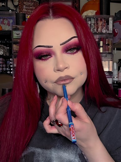 Slasher Horror Makeup Tutorial: Red Smokey Eye Look