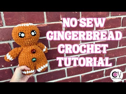No Sew Gingerbread Crochet Tutorial