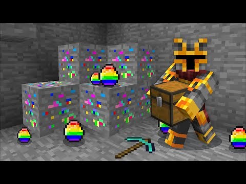 Minecraft RAINBOW GEM MOD / DON'T STEAL THE WRONG GEMS FROM THE VILLAGERS !! Minecraft Mods