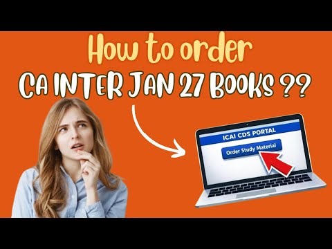 How to Order CA Inter Jan 2027 Books from ICAI CDS Portal 📚| Step by Step Guide| #cawithsukhleenkaur