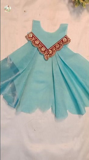 designer frock design cutting and stitching#diy#ytshort#shortfeed#viralvideo#babyfrock#fashion