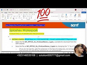 New Perspectives powerpoint 2019 | Module 1: SAM project 1b #SplashesWaterpark #powerpointmodule1