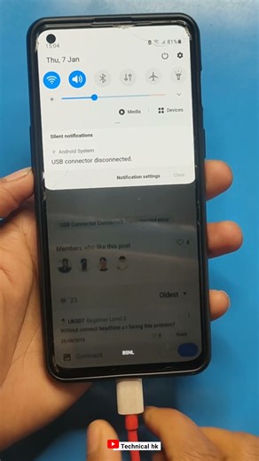 usb connector disconnect samsung/usb connector disconnected samsung problem #shortvideo #shorts