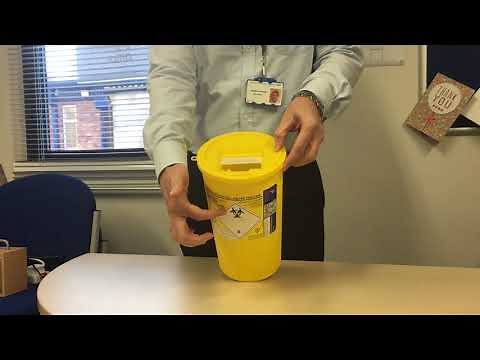 Sharps bin safety