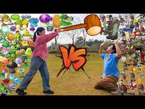 PLANTS VS ZOMBIES:Five Dave Zombie Kings vs. 100 Dr. Zombie Kings,Guard Our Home.