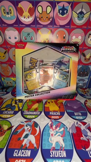 Unboxing a Scarlet & Violet Prismatic Evolutions Poster Collection Box!!! Includes 3 Foil Promo Cards Featuring Flareon, Vaporeon, and Jolteon, 1 Poster Featuring 27 Card Illustrations of Evee and its evolutions, and 3 TCG: Scarlet & Violet Prismatic Evolutions Booster Packs!!!#pokemon #pokemontcg #pokemontiktok #pokemoncommunity #pokemoncards
