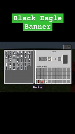How to make a Black Eagle Banner in Minecraft