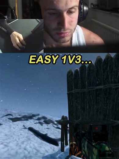 Warrior cant lose a 1v3! #rust #warriorrust #rustgame #rusttok #gaming