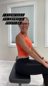 Do you sit at a desk all day?  Help improve your posture with these...